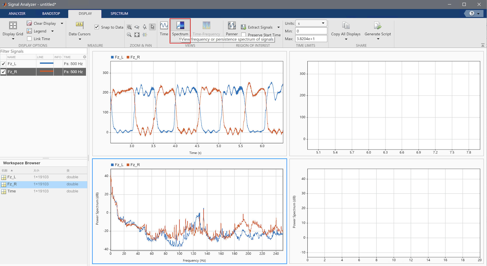 Matlab Signal Analyzer 信号分析 | 萤火